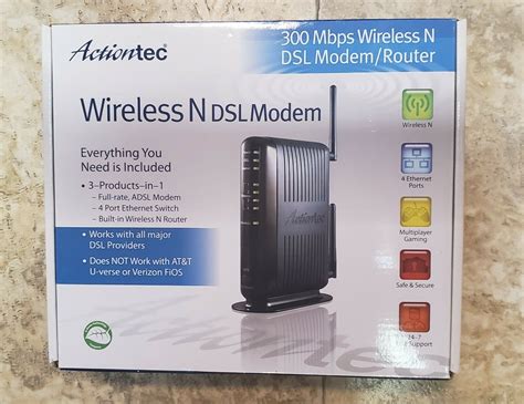 Fully Functional Actiontec Gt784wn 4 Port 10 100 Wireless N Router