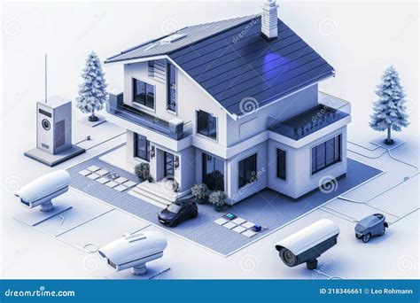 Wireless Security Systems In Smart Homes Monitor Surveillance Through Cctv Activated Cameras