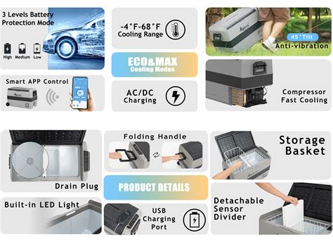 Alpicool T60 Flexible Dual Zone Portable Car Fridge
