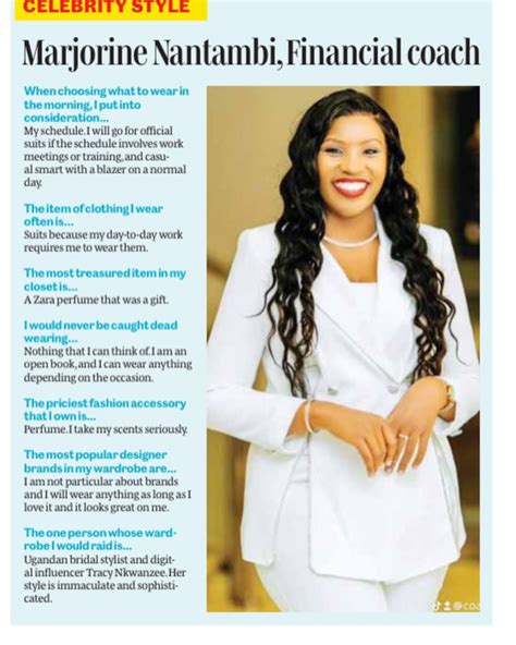 Guess Who Appeared In The Dailymonitorug Fashion Column For Celebrity