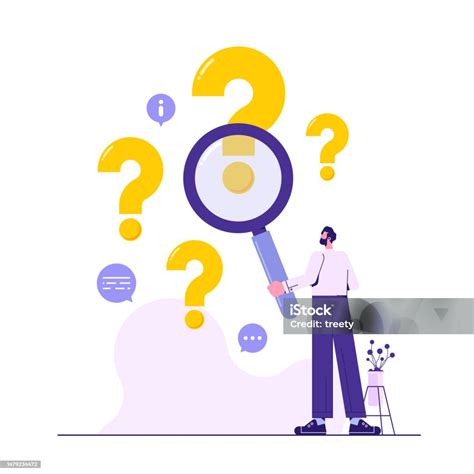 자주 묻는 질문의 개념 정보 검색 가리키기에 대한 스톡 벡터 아트 및 기타 이미지 가리키기 감시 개념 Istock