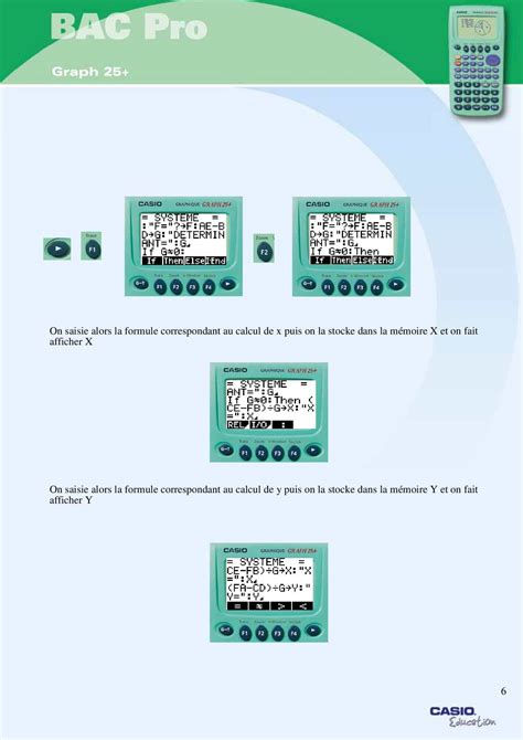 Programme Systèmes Casio Graph 25 CALAMEO Downloader