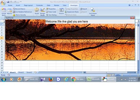 Vba Visual Basic For Applications Splash Screen Stack Overflow