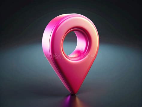 Pink Location Pin Icon Stock Vector Illustration Of Icon 323293801