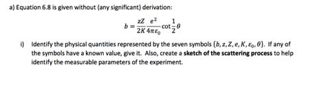 Solved Equation Is Given Without Any Significant