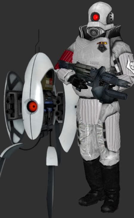 Aperture Turrets And Combine Elites Have The Same Color Scheme I