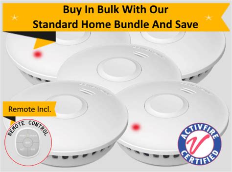 10 Year Battery Wireless Interconnected Photoelectric Smoke Alarm Incl
