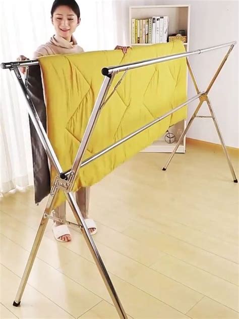 [reinforce]foldable Sampayan Stainless Clothes Rack Laundry Drying Rack Sampayan Indoor Outdoor