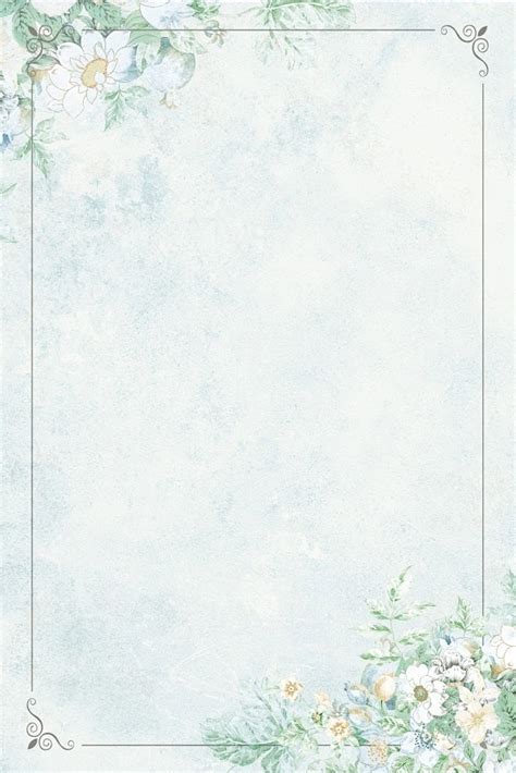 小清新水彩花卉背景图 花瓣网