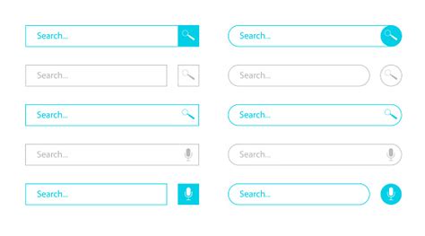 Ui 디자인 및 웹 사이트에 대한 모음 템플릿을 검색합니다 개념에 대한 스톡 벡터 아트 및 기타 이미지 개념 검색 검색창