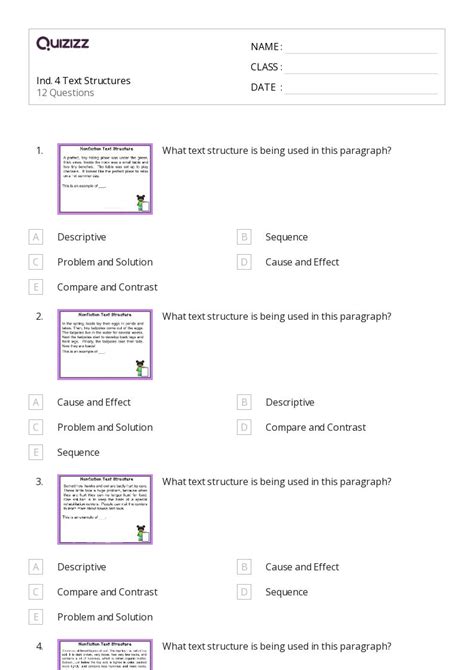 50 Paragraph Structure Worksheets For 3rd Grade On Quizizz Free