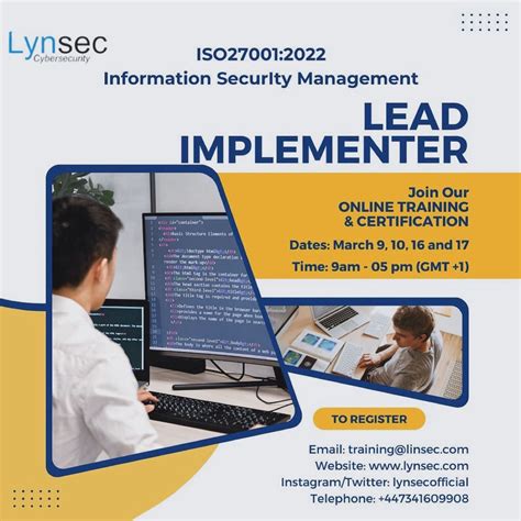 Lynsec Cybersecurity Limited On Linkedin Isms Cybersecurity Iso27001