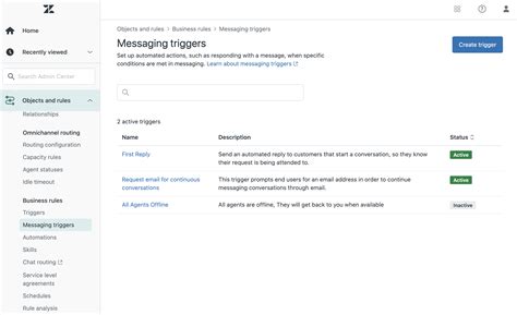 Understanding Messaging Triggers Zendesk Help