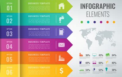 Abstract D Infographic Template With Options Vector Image