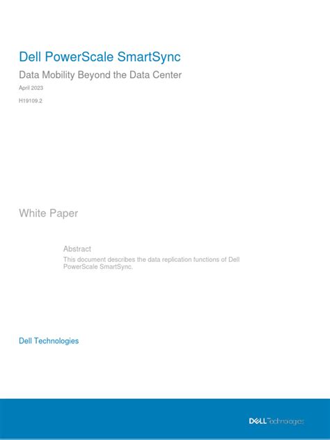 H19109 Dell Powerscale Smartsync Wp Pdf Public Key Certificate Ip