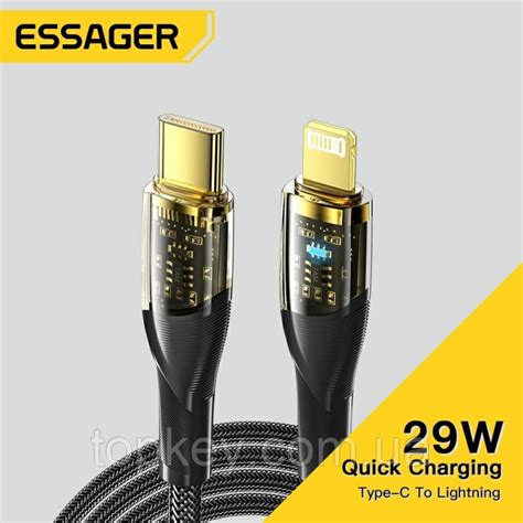 Кабель Lightning Type-C PD 20W 20V 5A QC 4.0 USB C Кабель лайтнинг для ...