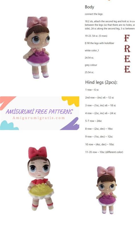 Amigurumi Lol Doll Free Pattern Amigurumi Free Patterns Lol Dolls Free Pattern Amigurumi
