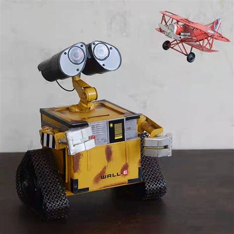 Pink Wall E Metal Robot The Movie Walle Robot For Etsy