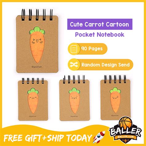 Bdc 4 Types Japanese Cute Rabbit Carrot Pocket Size Girl Stickers Paper