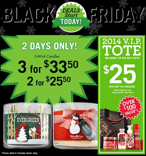 Bath And Body Works Canada Black Friday 2014 Sale And Deals Start Today