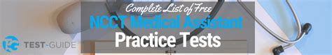 Free Ncct Medical Assistant Practice Tests 500 Questions
