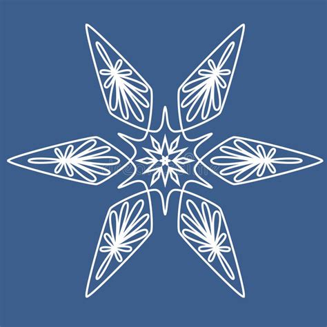 Snowflake Illustration Symbol Icon Snowflake For Design Stock