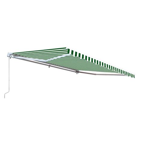 ALEKO 10 Ft Motorized Retractable Awning 96 In Projection In Green