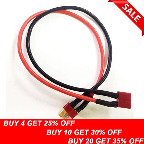 Female Deans XT T Plug To Male XT T Connector Adapter AWG MM Extension Cable Leads