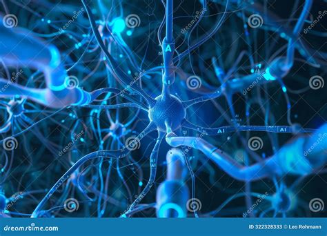 Neural Network With Glowing Ai Nodes Representing Advanced Technology