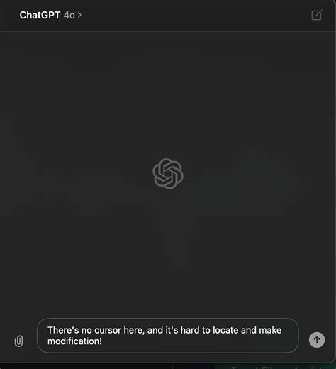 Chatgpt Macos App Has No Cursor In The Input Field Bugs Openai Developer Community