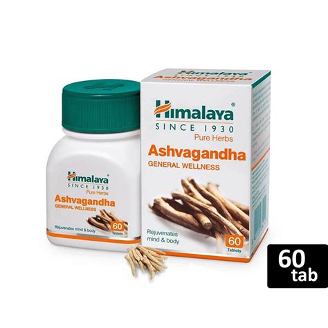 Himalaya Ashvagandha for health wellness 60 tablet – Beauty Mind ll ...