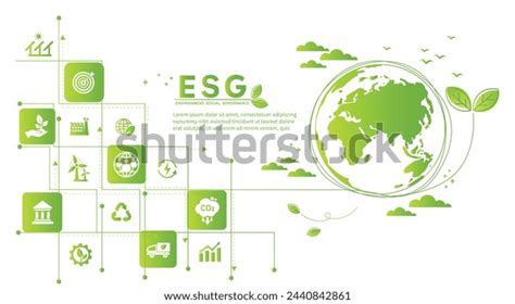 비즈니스 및 조직 환경 사회 거버넌스 스톡 벡터로열티 프리 2440842861 Shutterstock