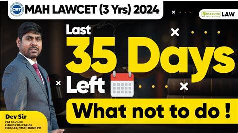 MH LAWCET Yrs Last Days Left What Not To Do Mhlawcet YouTube