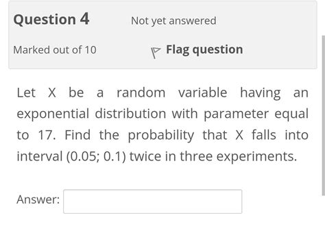Solved Let X Be A Random Variable Having An Exponential