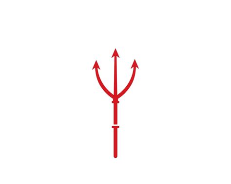 Trident Devil Logo Wing Mascot Sign Vector Wing Mascot Sign PNG And