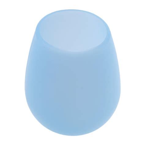 Silicone Cups Foldable Silicone Glasses Unbreakable Drinking Ware Blue