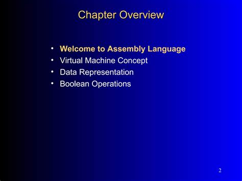 Chapt 01 Assembly Language Ppt