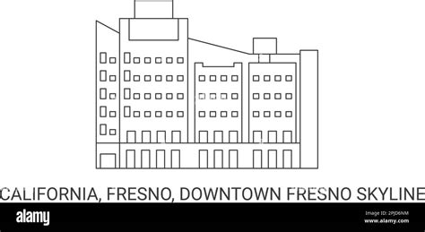 United States California Fresno Downtown Fresno Skyline Travel