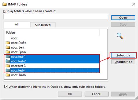 How To Subscribe To Imap Folders In Ms Outlook • Conetix