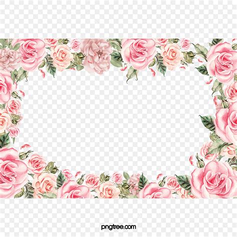 Marcos De Flores Png Dibujos Vectores Para Descarga Gratuita Pngtree