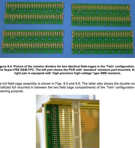 4 Picture Of The Resistor Dividers For Two Identical Field Cages In