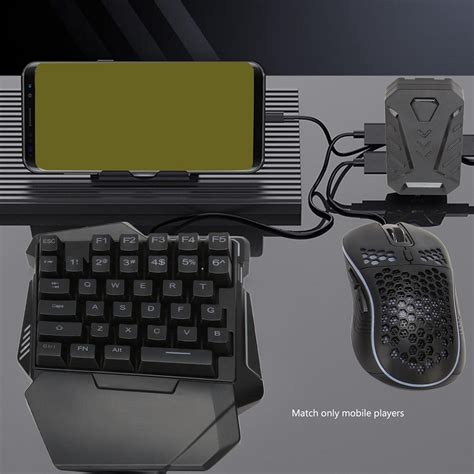 Wireless Gaming Keyboard Mouse Converter Combo Low Latency Low Noise And High Sensitivity For