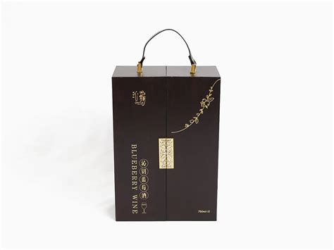 Wooden Paper 2 Pieces Wine Packaging Boxes With Handle Newstep