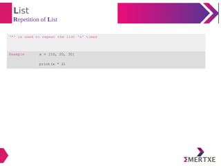 Python Programming List And Tuples PDF