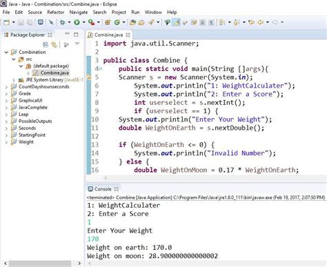 Solved O Java Java Combinationsrccombinejava Eclipse File