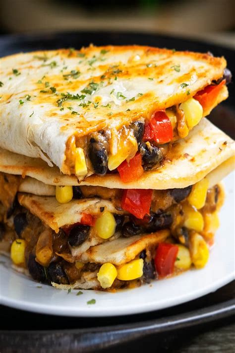 Vegetarian Quesadilla One Pan One Pot Recipes
