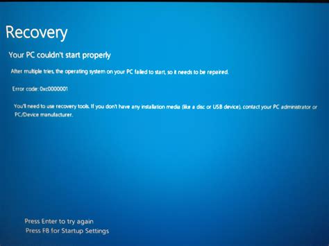 I Get This Error While Booting Your Pc Couldnt Start Properly 0xc0000001 Rpcmasterrace
