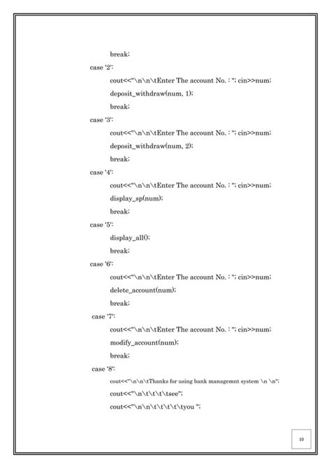 Cbse Computer Science C Class 12 Board Project Bank Managment