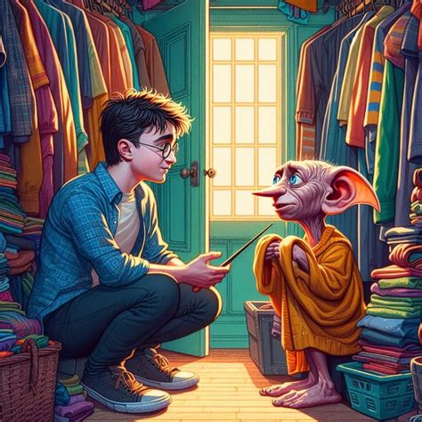 Harry Potter With Dobby