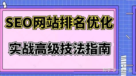 SEO优化 SEO网站排名优化实战高级技法指南 知乎